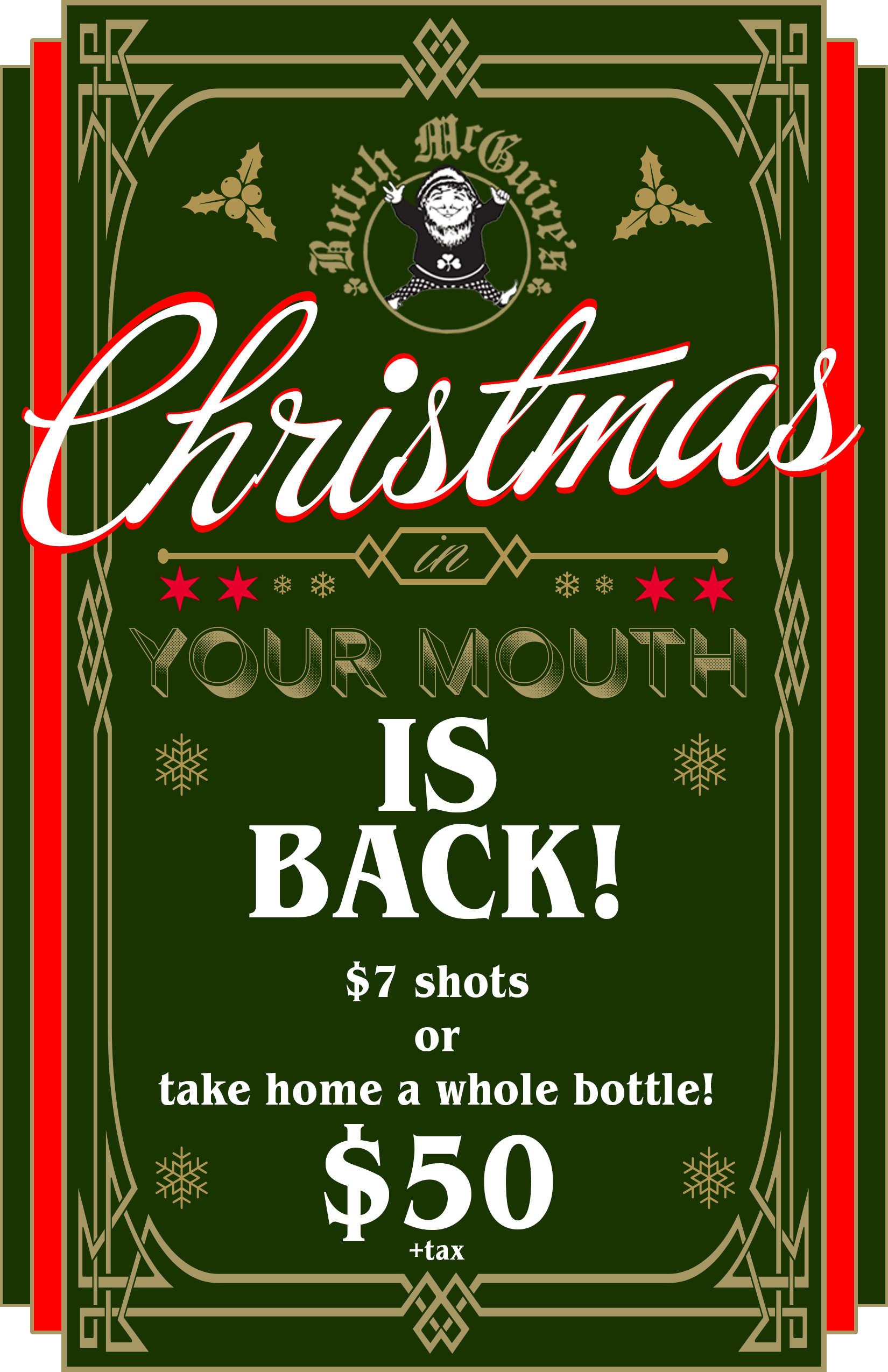 Christmas in Your Mouth in a Bottle | Butch McGuire's